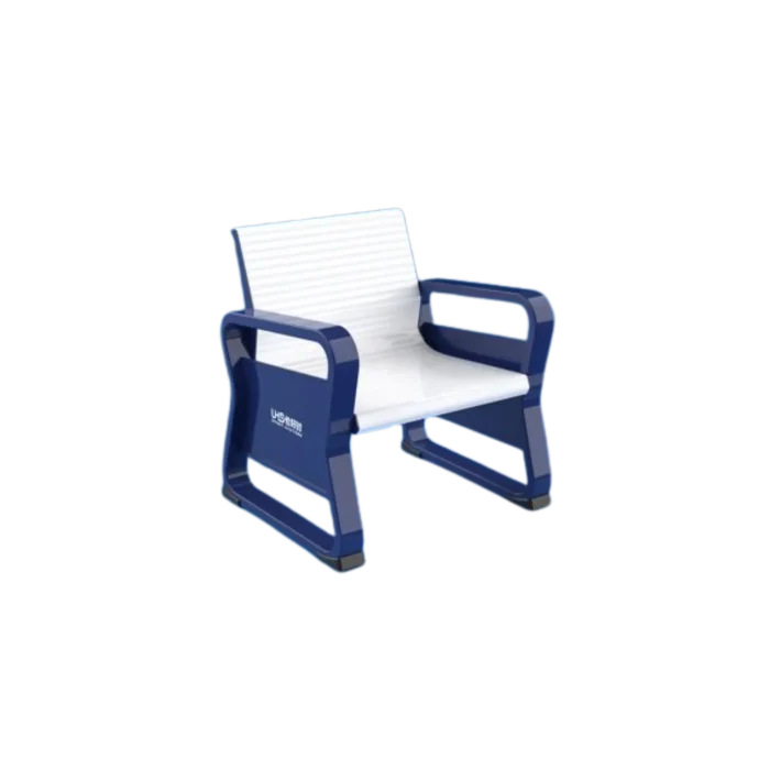 TP-305 Aluminum Alloy Rest Chair – Royal Blue & White